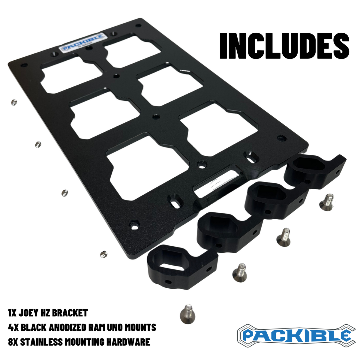 Joey HZ - Side Mount Half Width Packout Mounting Bracket – Packible Tool