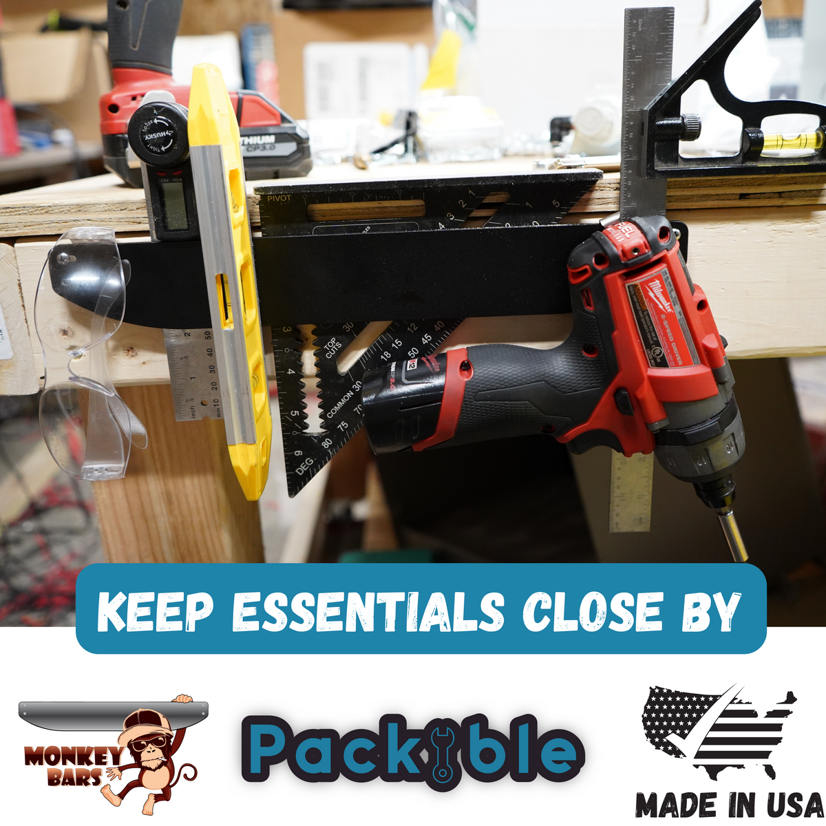 FREE MONKEY BAR (WALL MOUNT) – Packible Tool