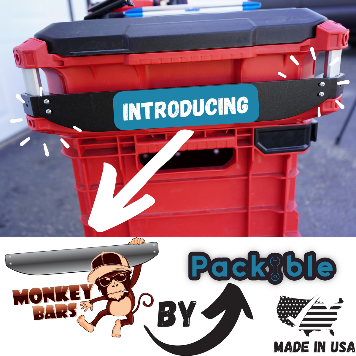 Monkey Bars - Magnetic Tool Rail – Packible Tool