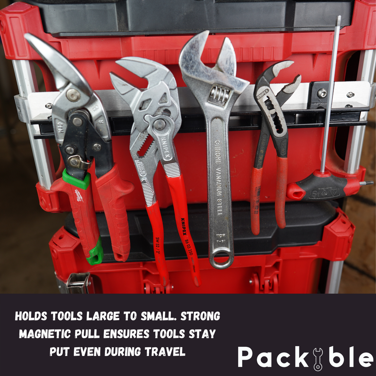 Mag-Rail Mini - Packout Mount Magnet Rail – Packible Tool