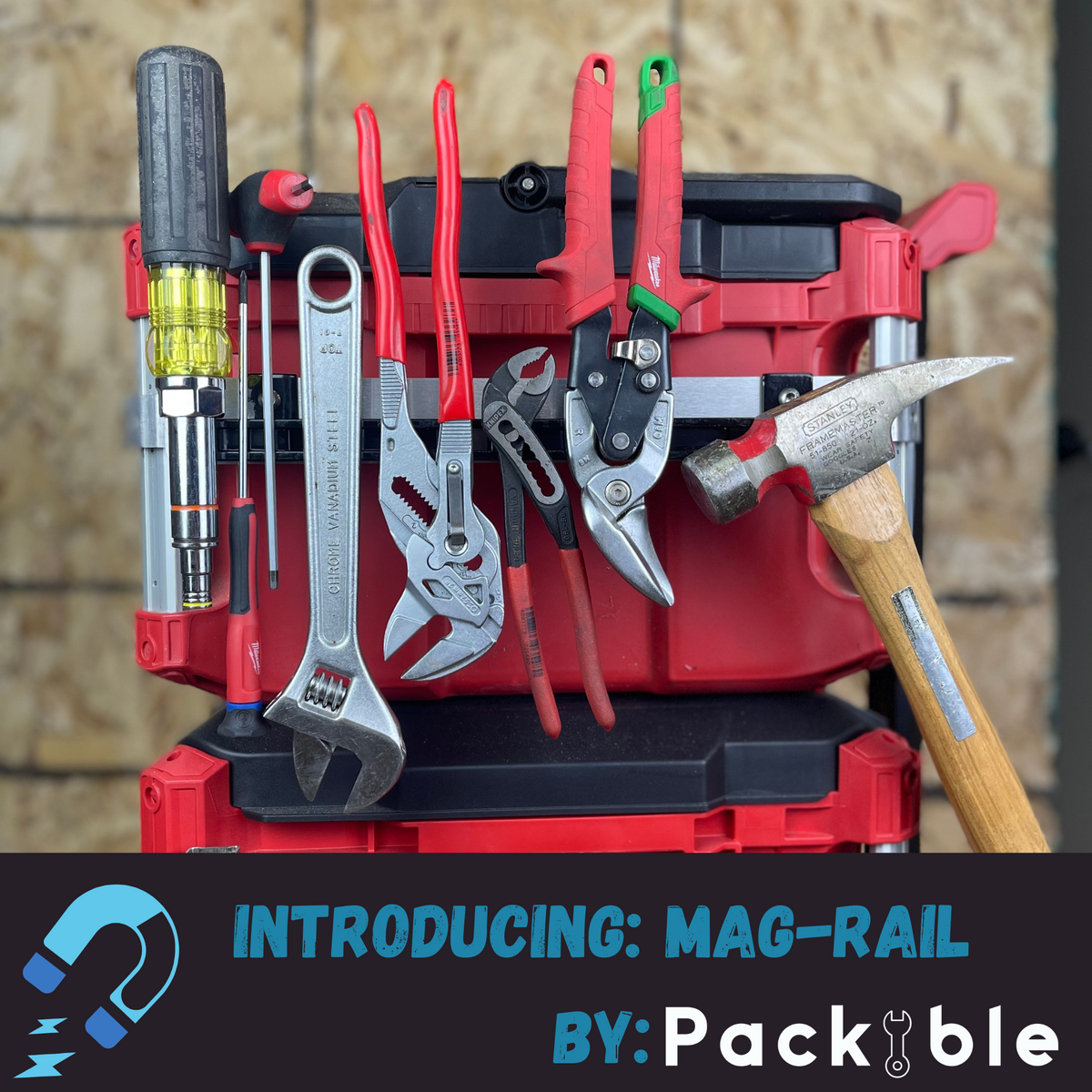 Mag-Rail Mini 2.0 - Packout Mount Rail Magnet – Packible Tool